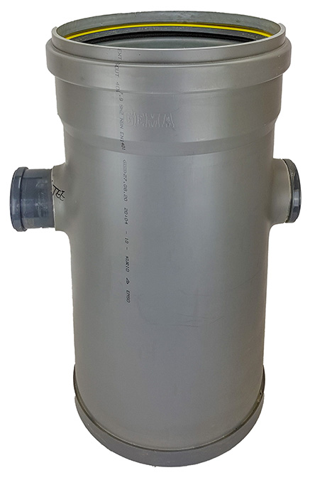 PVC regenwaterfilterput met t-filterstuk / PVC inspectieput / PVC ...