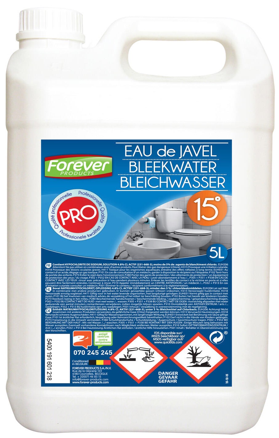 Bleekwater 15° 5 liter