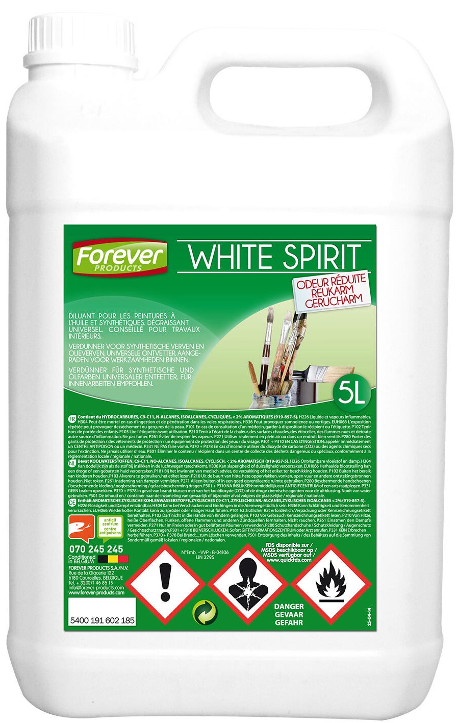 Forever white spirit geurloos 5l
